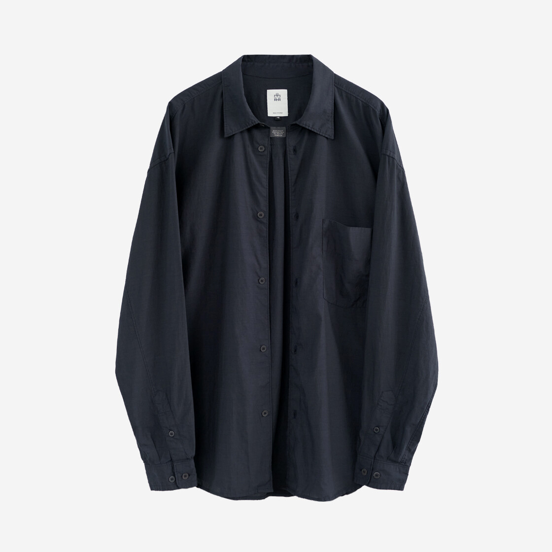 폴리테루 Polyteru Tenco Loosed Shirt 2.0 Washed Dark Navy - 위시버킷