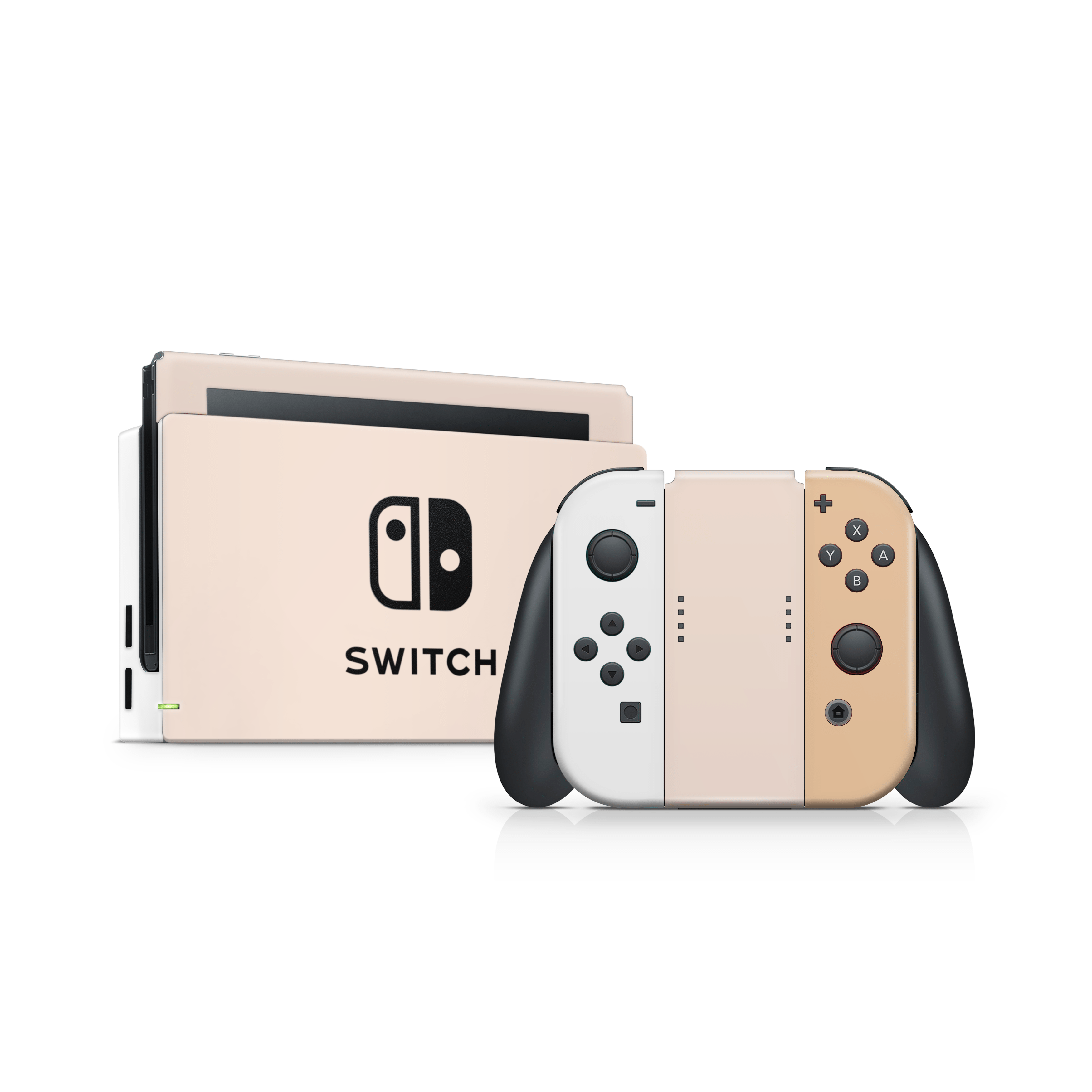 스티키테크 Creme Beige Nintendo Switch Skin - Full Set - 위시버킷