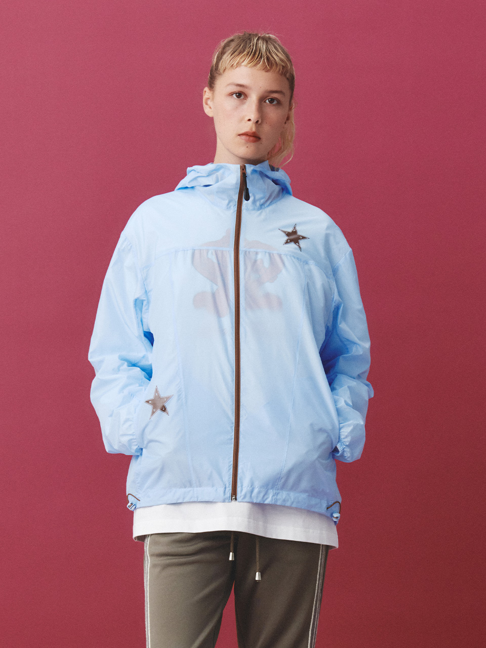 기준 Star Windbreaker UNISEX Sky Blue - 위시버킷