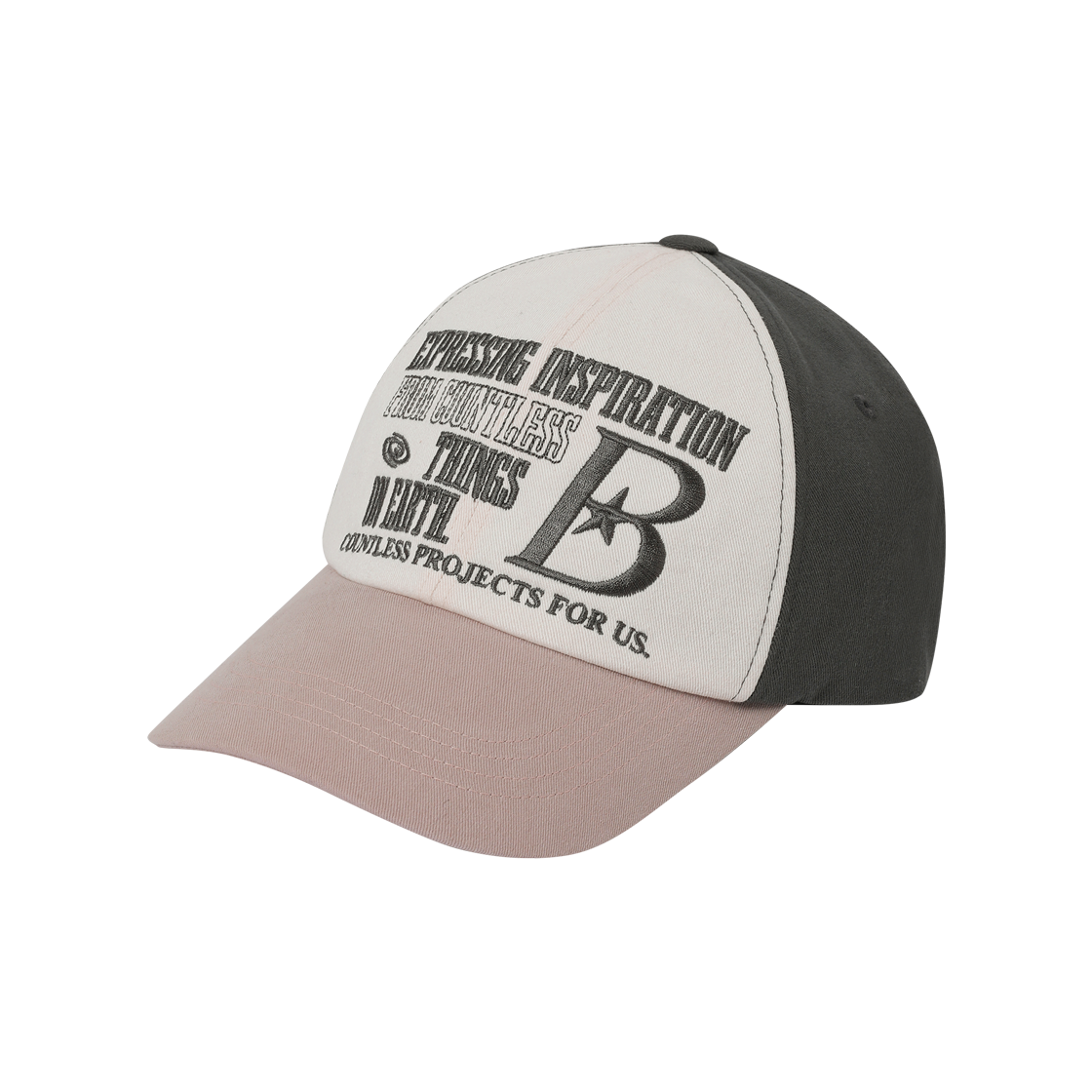 바우프 Bauf B Logo Ball Cap Pink Beige - 위시버킷