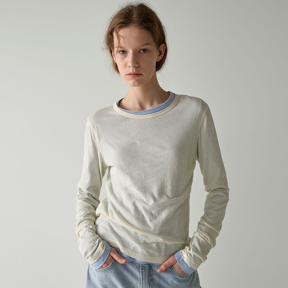 파사드패턴 [2차 3/27예약배송] 브리즈 코튼 티셔츠_4color - 위시버킷