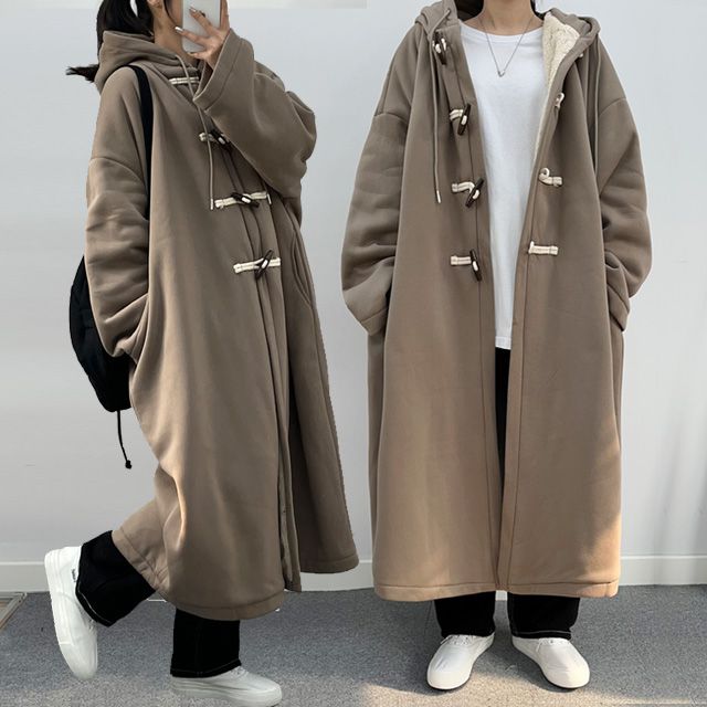 쿠키마루 왕박시 롱 후드 야상 떡볶이 코트 위시버킷
