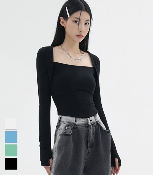 어반드레스 BELL Bolero Crop T - 4COL - 위시버킷
