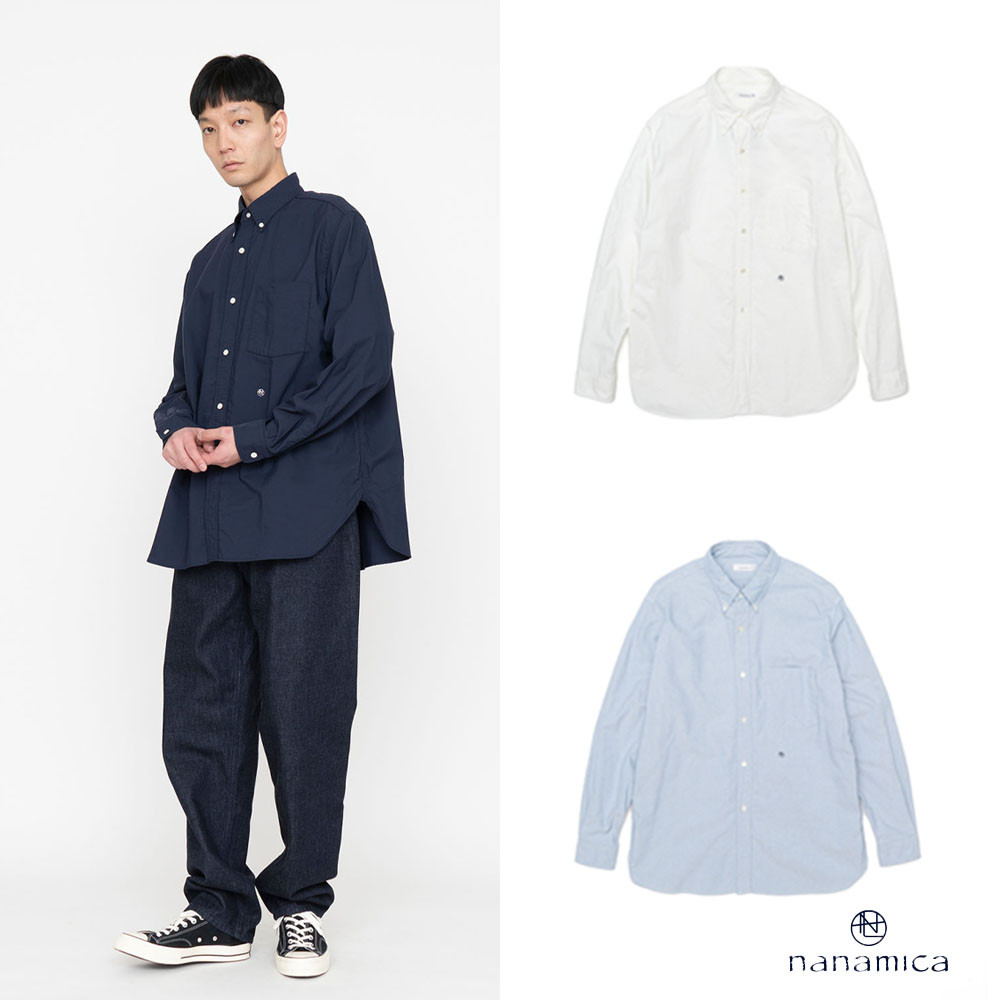 나나미카 [나나미카] 22FW 버튼 다운 윈드 셔츠 -3컬러 Button Down Wind Shirt - 위시버킷