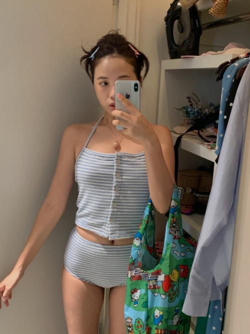 바이주베리 테리 스트라이프 비키니 - 2col - 위시버킷