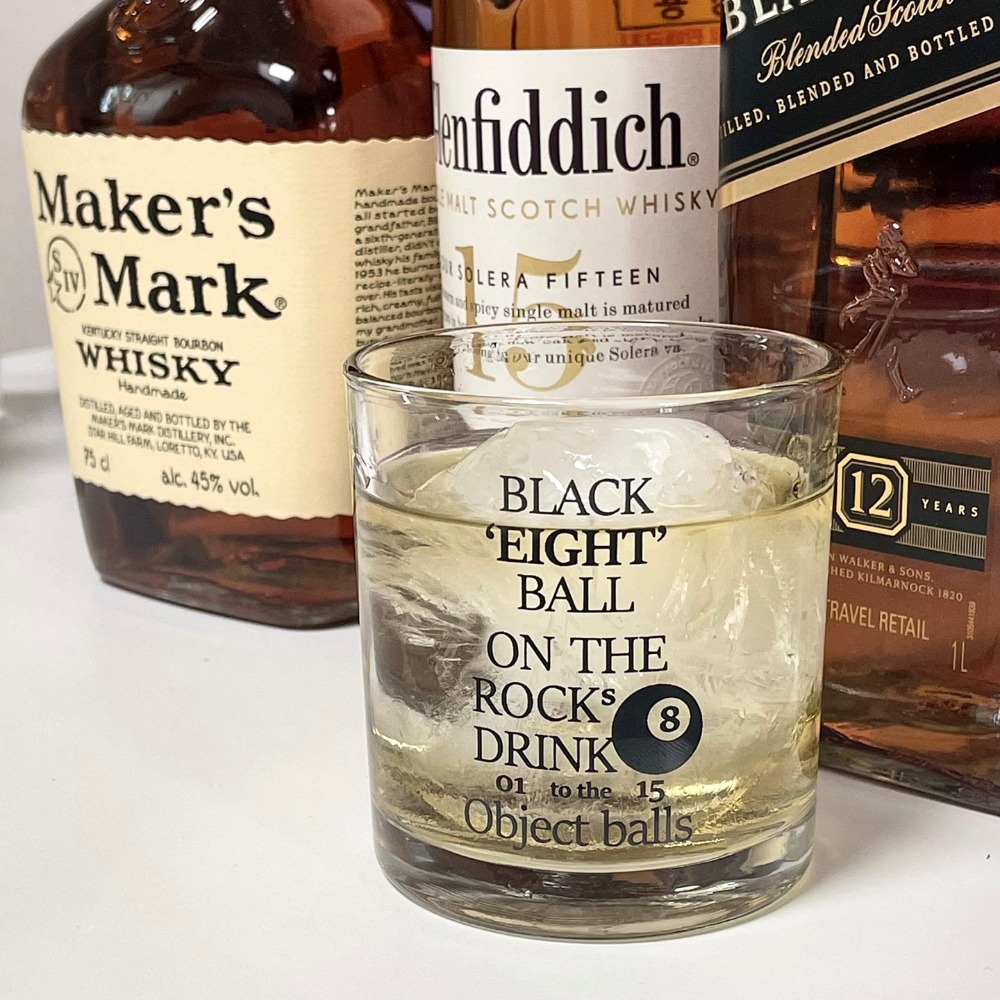 블루밍테일 Eight ball Whisky Glass - 위시버킷