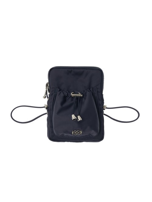 기준 Drawstring Mini Bag Navy - 위시버킷