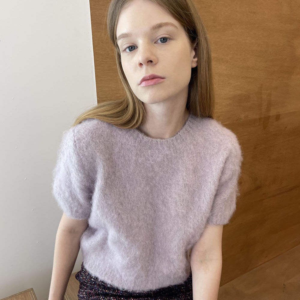 마리느 angora knit (lilac) - 위시버킷