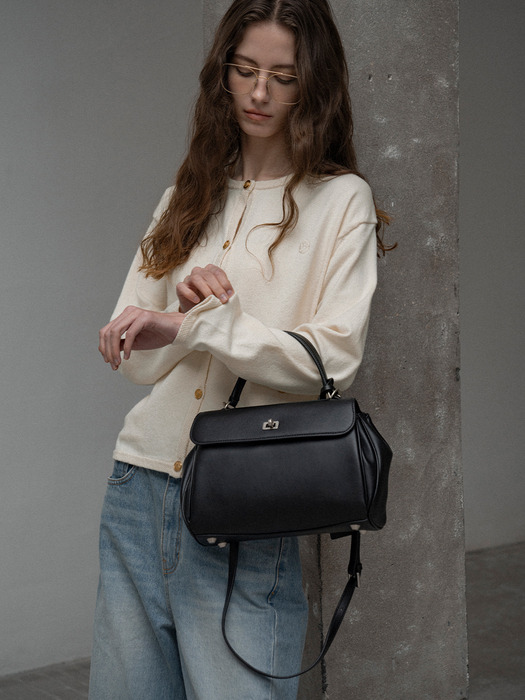 시야쥬 SIAC3061 Leather Michelle Bag S_Black - 위시버킷