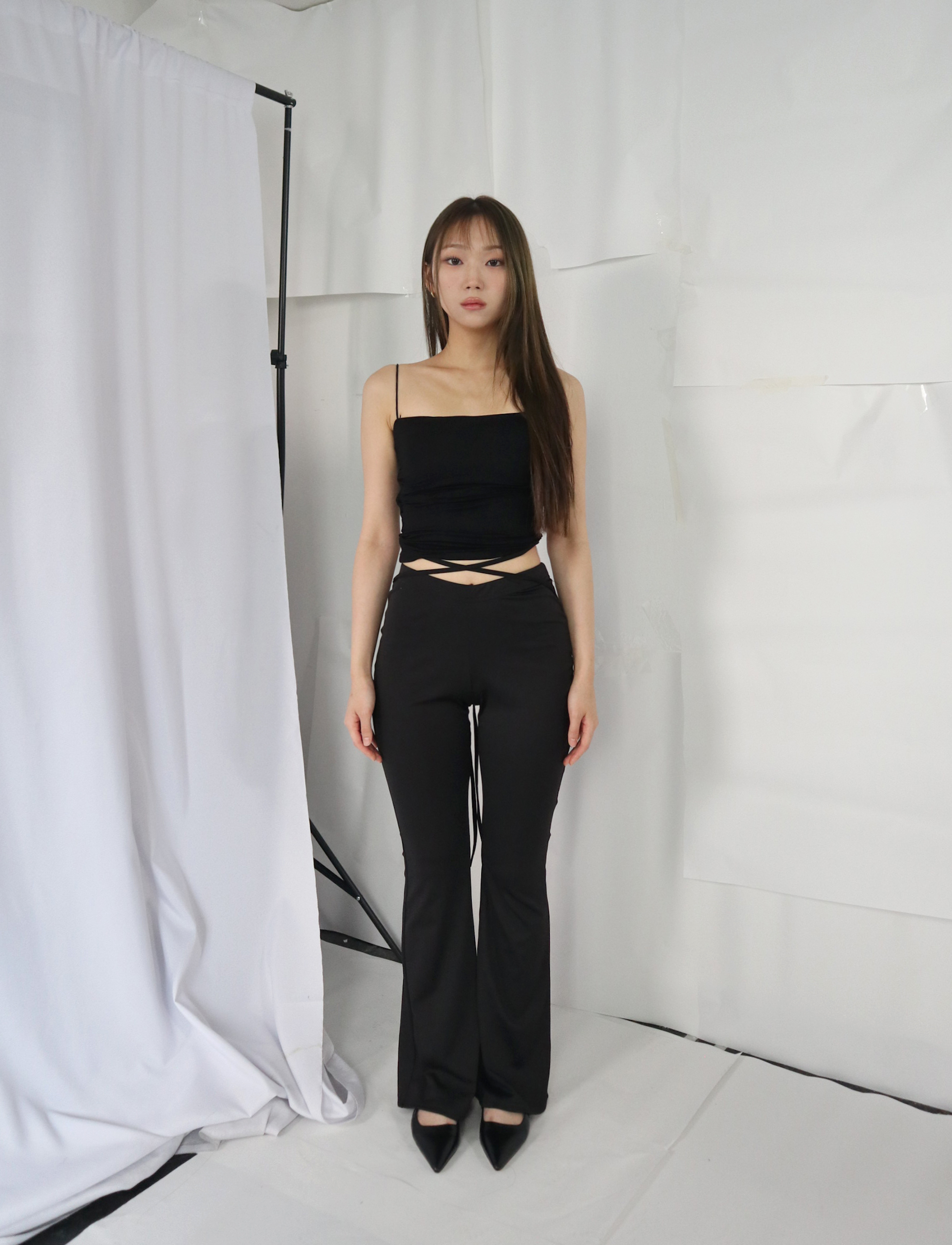 비쓰리샵 Strap bootscut pt - 위시버킷