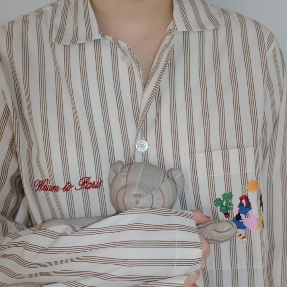 까르네 볼렌떼 (U) BREEZE HARMONY PAJAMA SET (2COL) - 위시버킷