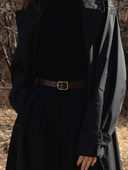 유르트 Square Basic Belt_Choco [YA101_CC] - 위시버킷