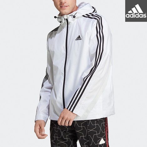 아디다스 아디다스 에센셜 3S 우븐 윈드브레이커 IB0382 - 위시버킷