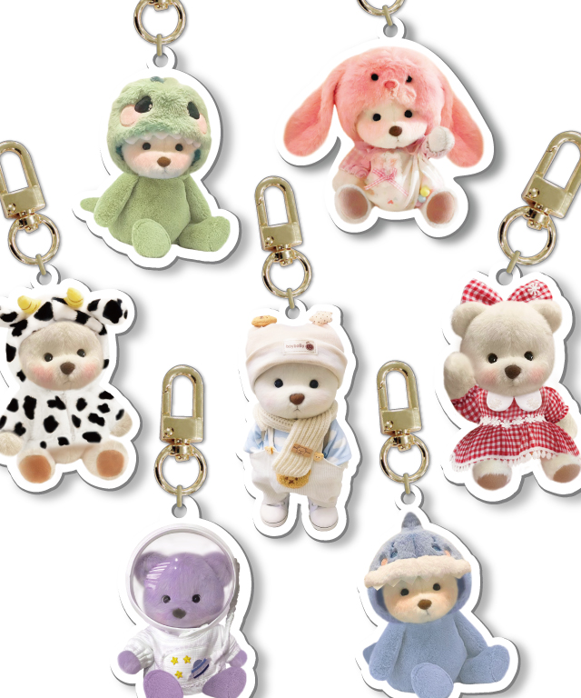 나인틴프라이데이 🚀당일출고 귀여운 곰돌이 곰인형 키링 키홀더 악세사리 갤럭시 버즈 라이브 프로 에어팟 1세대 2세대 3세대 프로2 커플 커플템 우정 우정템 친구 생일 선물
