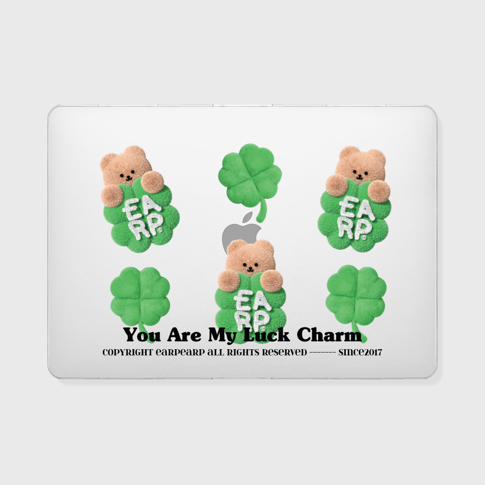 어프어프 LUCKY CLOVER COVY(맥북-클리어하드) - 위시버킷