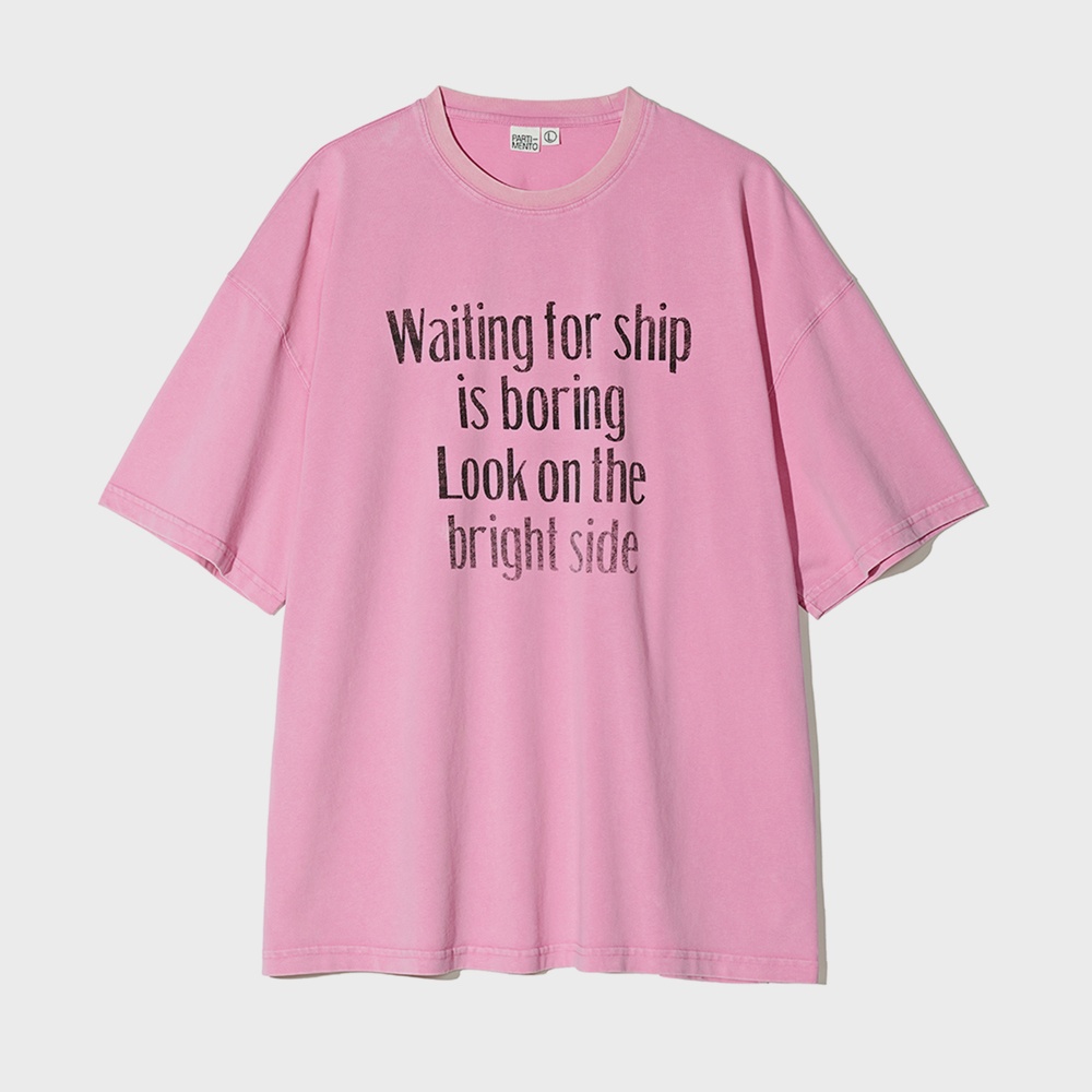 파르티멘토 Dialogue Tee Pink - 위시버킷