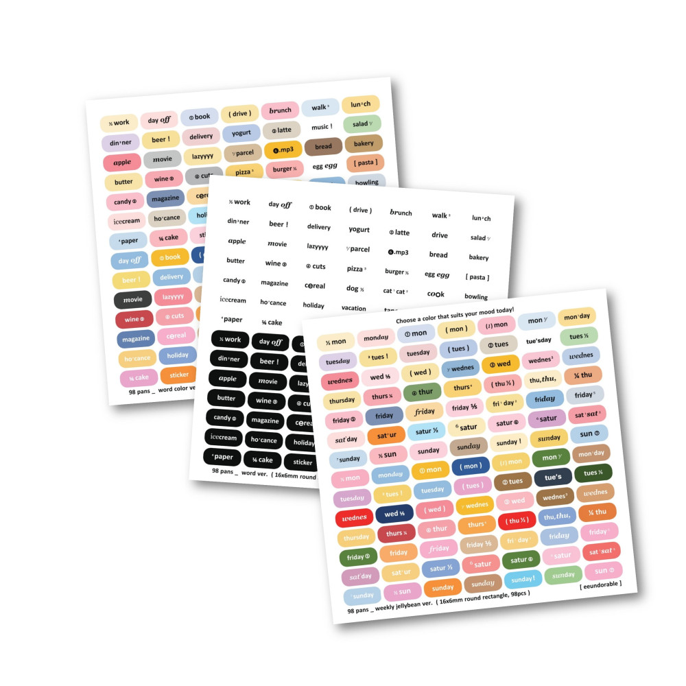 은도러블 98 pans sticker - 위시버킷