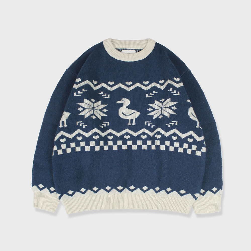 곤니치와봉쥬르 Cb KANARD KNIT(ROYAL BLUE) - 위시버킷