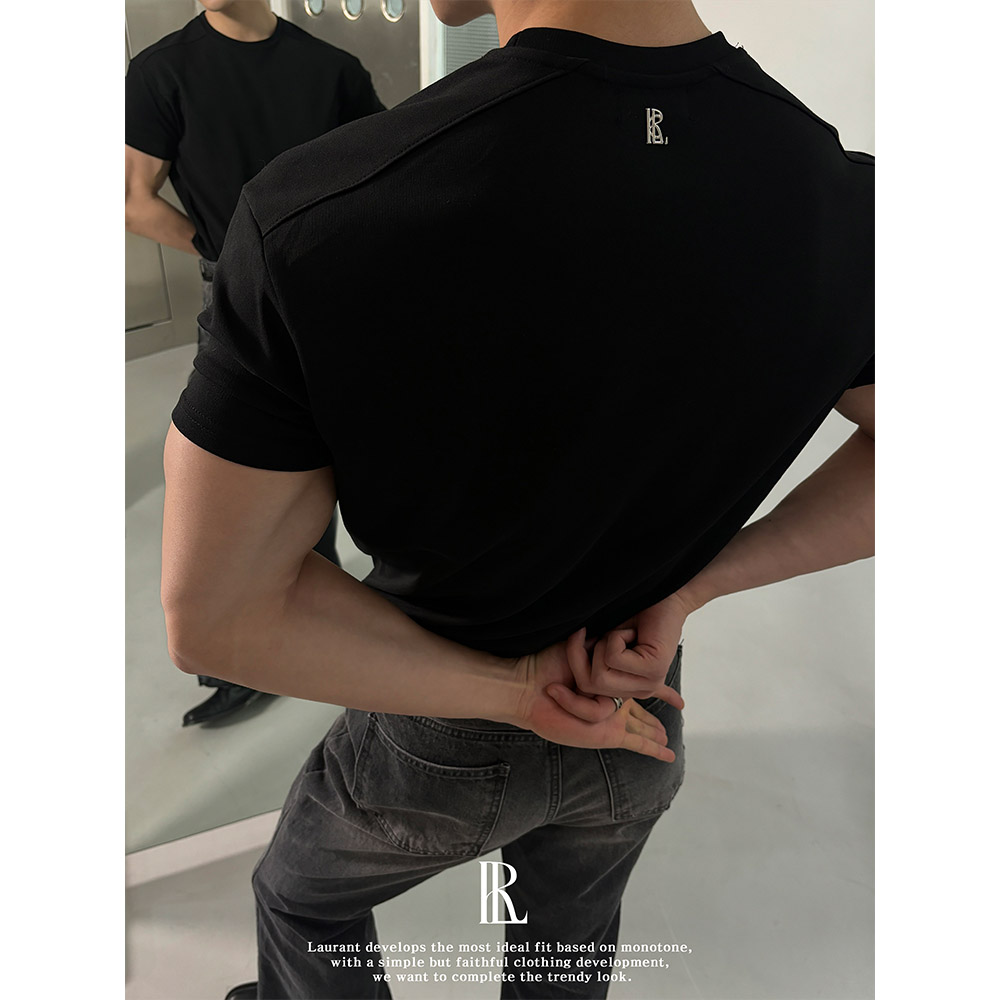 로랑051 [PM6:00 이전 당일배송][MADE] Cool curve half muscle t-shirts(4color) - 위시버킷