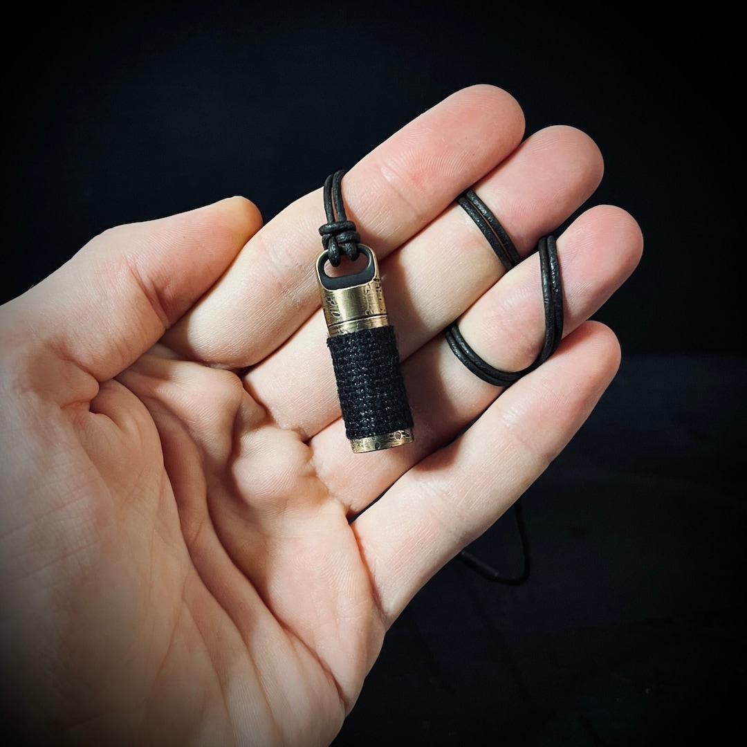 엣시 Rustic Solid Brass Small Pill Vial Distressed Shotgun Shell Capsule ...