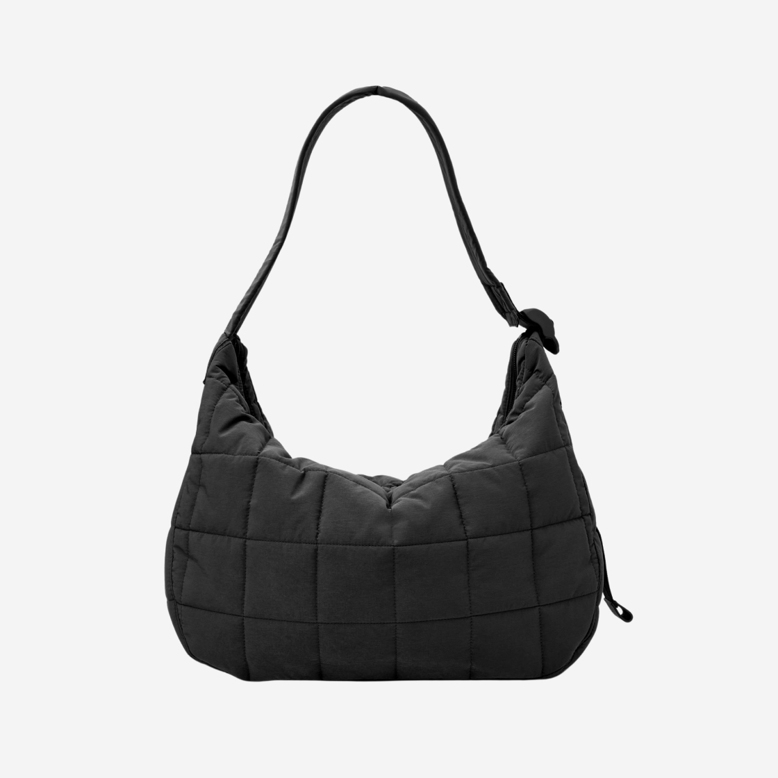 코스 COS Quilted Messenger Bag Ripstop Black - 위시버킷