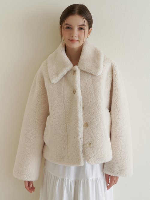 리엘 Merry mustang jacket (ivory) - 위시버킷