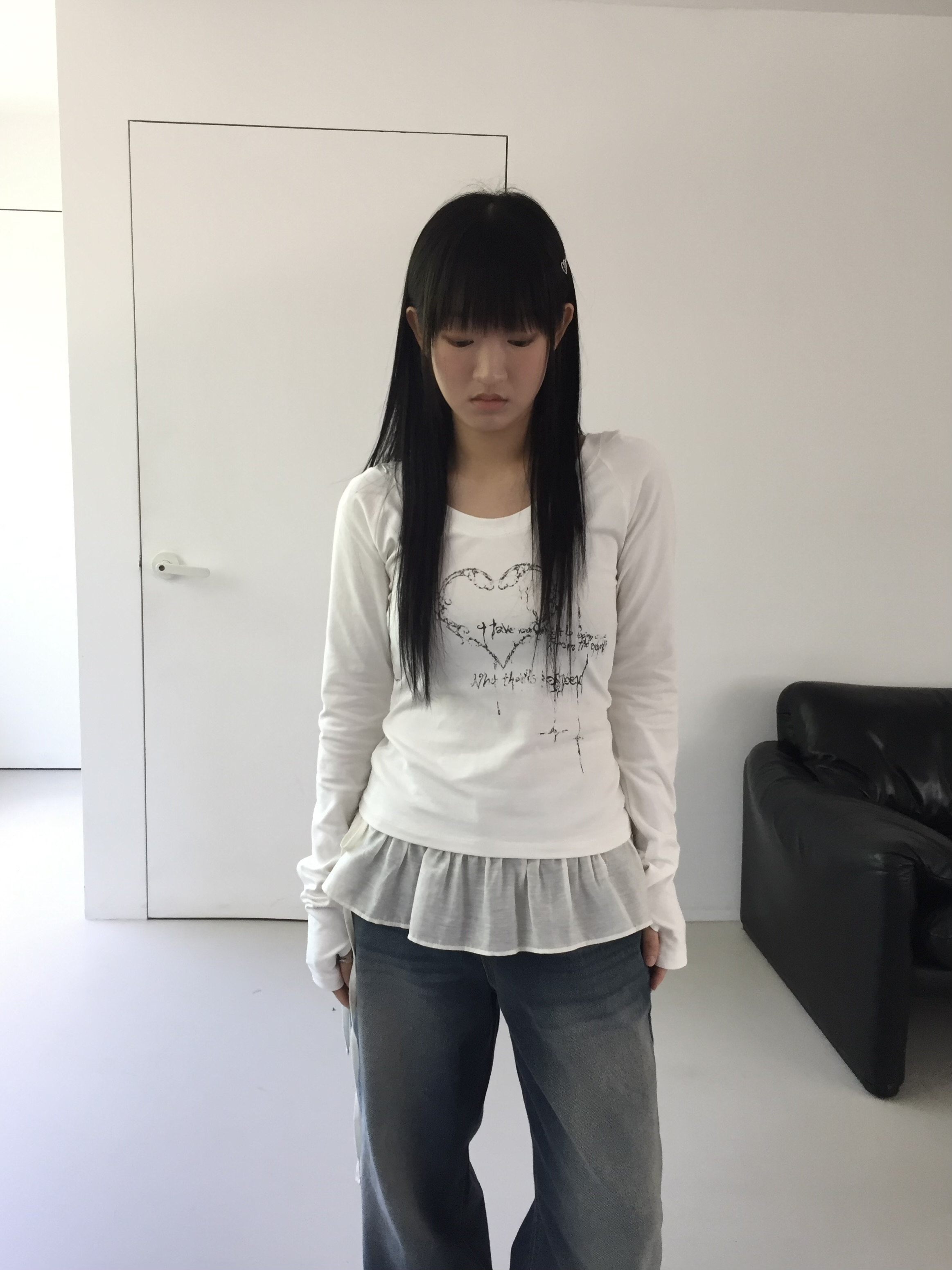 우온 hand warmer heart hoodie (2c) - 위시버킷