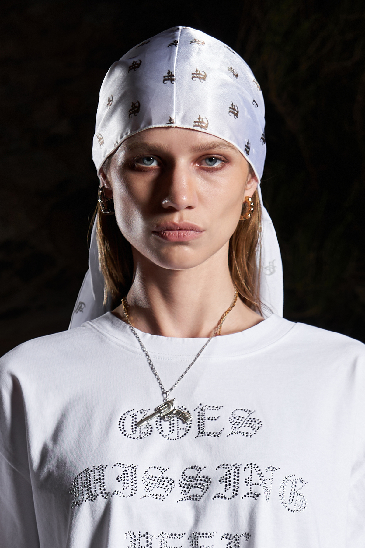 엘이이와이 LOGO HOODIE DU-RAG WHITE - 위시버킷