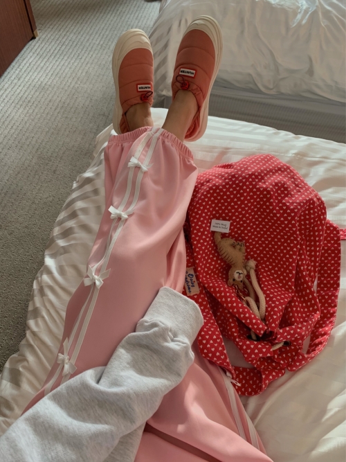 바이주베리 리본 져지 팬츠(PT) - 2col - 위시버킷