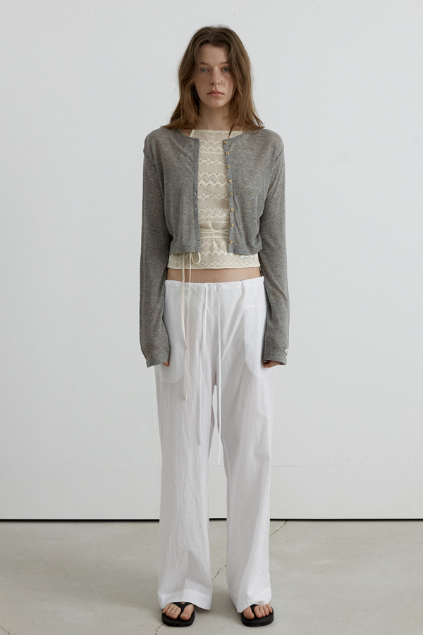 오버듀플레어 SOFT MINI CARDIGAN_MELANGE GREY - 위시버킷