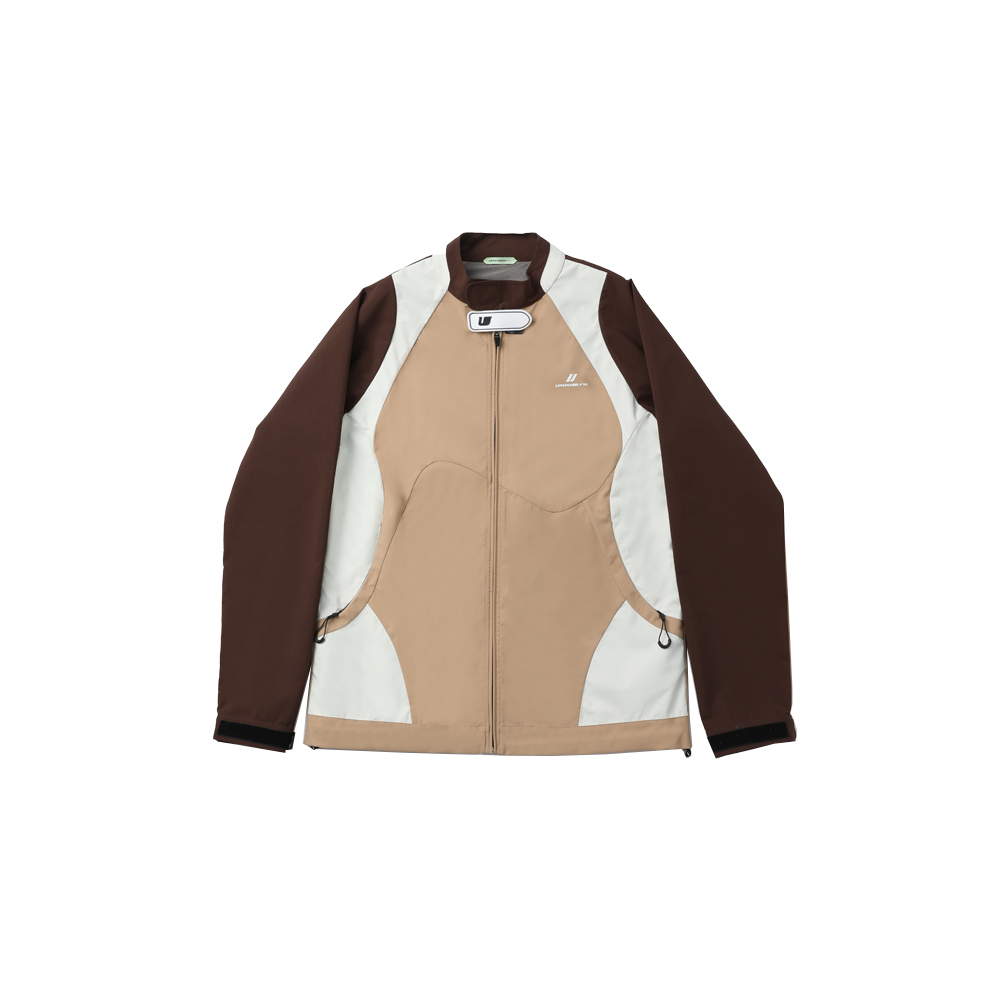 샘플라스 [UMAMIISM : 우마미즘] U BAND DETAIL MULTI PANEL WINDBREAKER BEIGE - 위시버킷