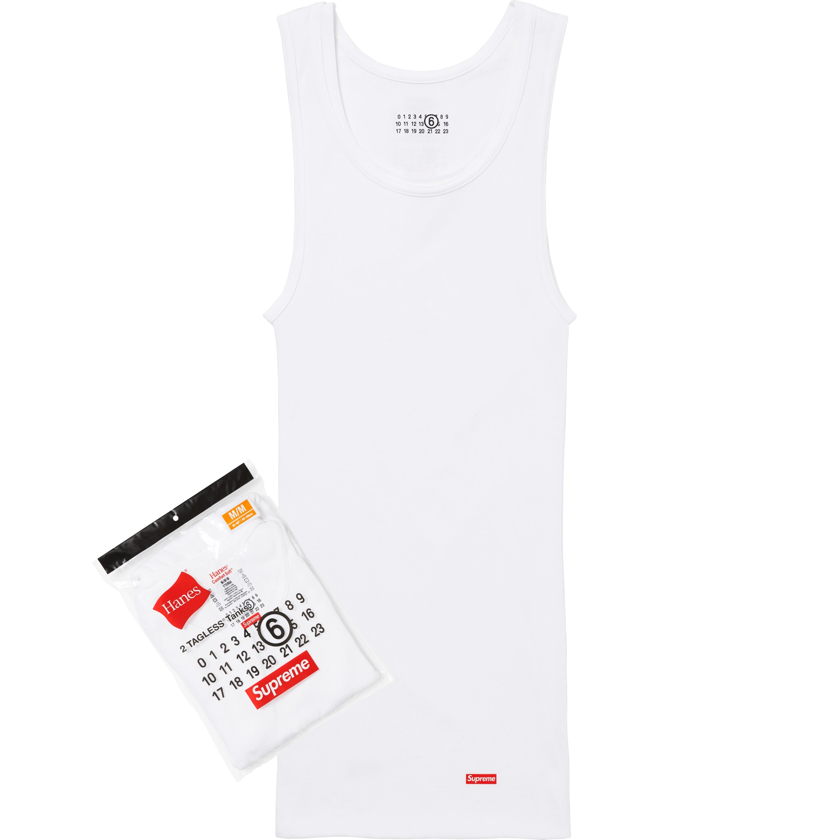슈프림 Supreme®/MM6 Maison Margiela/Hanes® Tagless Tank Top (1 Pack) - 위시버킷