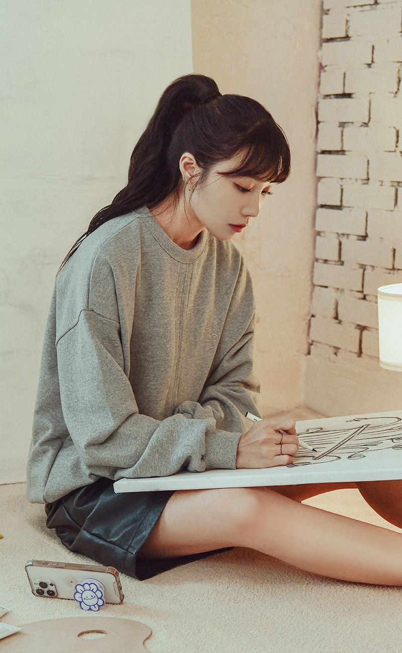 ACBF 써드 핀턱 맨투맨 / 2color - 위시버킷