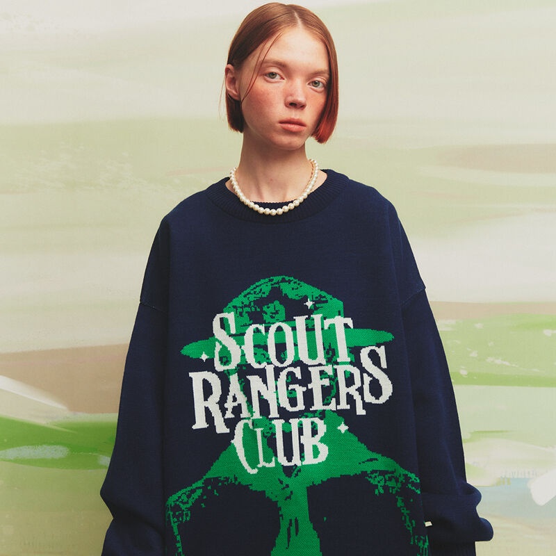 메인부스 Scout Rangers Sweater(NAVY) - 위시버킷
