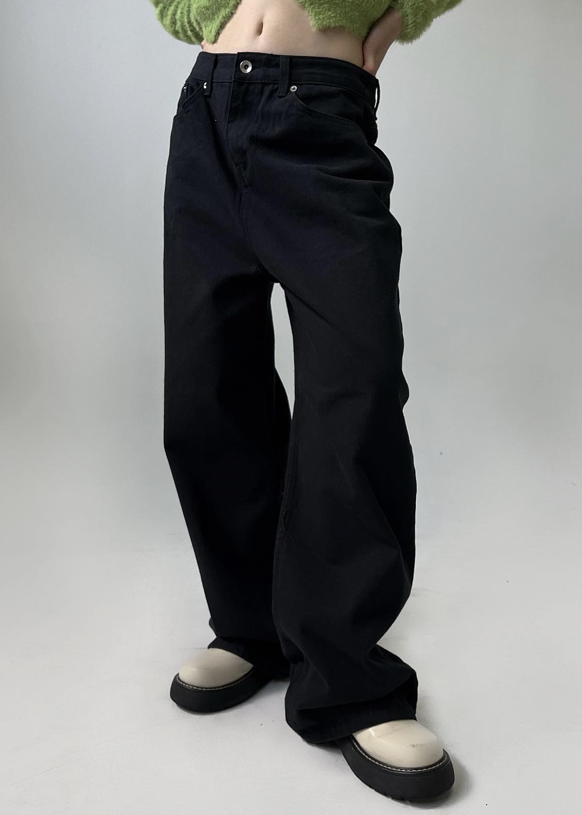 원오브젝트 (Unisex) Prom Wide Cotton PT - 위시버킷