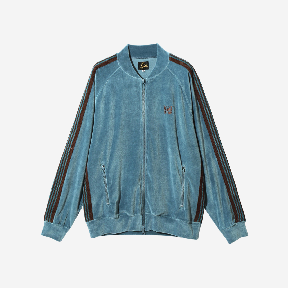 니들스 Needles R.C. Track Jacket Velour Blue Grey - 위시버킷