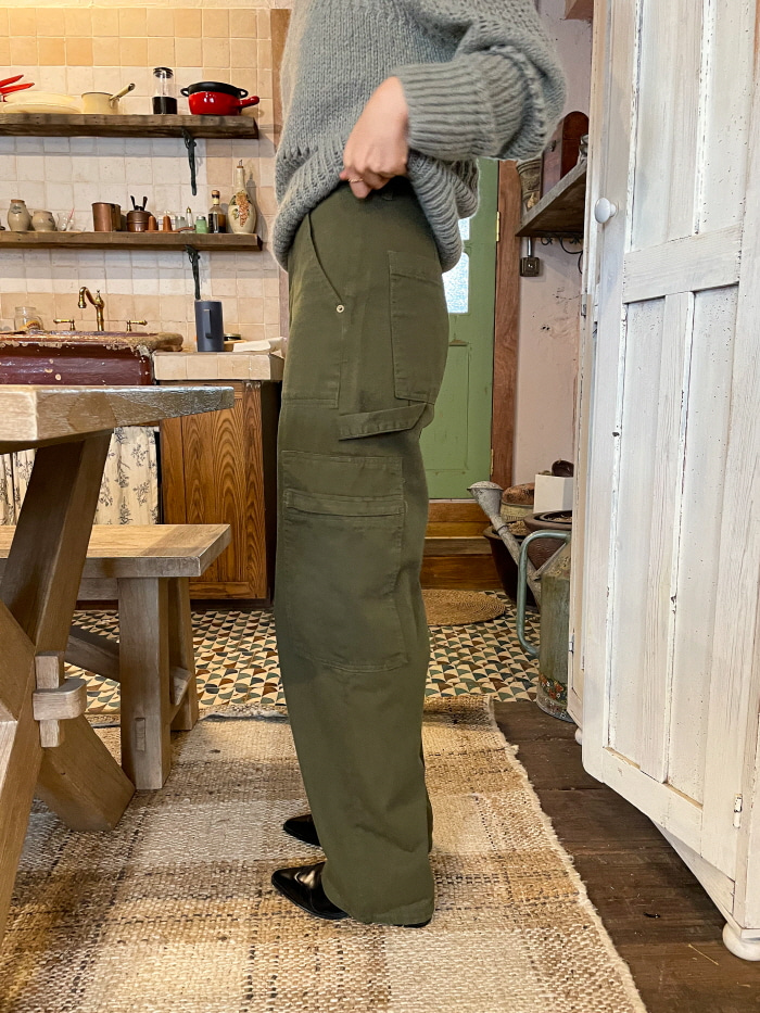 모닝그리트 land work pants (beige, khaki) - 위시버킷