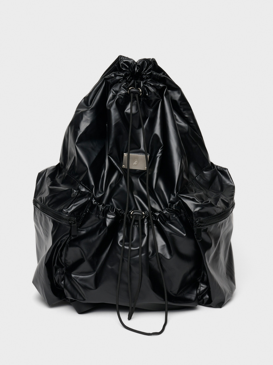 샐러드볼즈 GLOSSY STREET BACKPACK [BLACK] - 위시버킷
