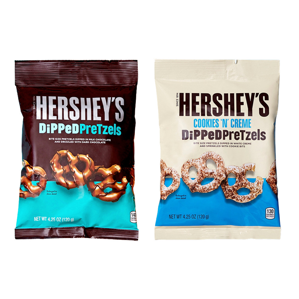 허쉬 Hershey 허쉬 초코 프레첼 120g 밀크초코 쿠키앤크림 딥피드 프리첼 위시버킷