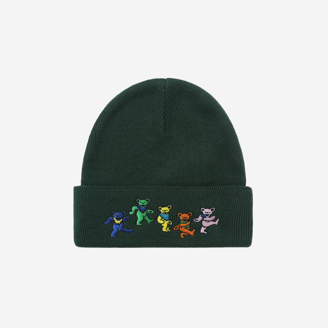디스이즈네버댓 Thisisneverthat x Grateful Dead Dancing Bears Beanie Dark Green ...