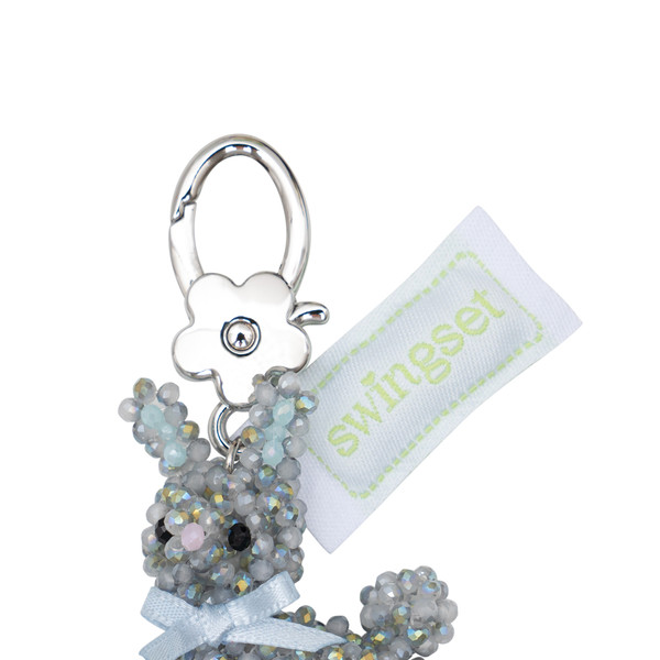스윙셋 Blue Gray Rabbit Key Ring - 위시버킷