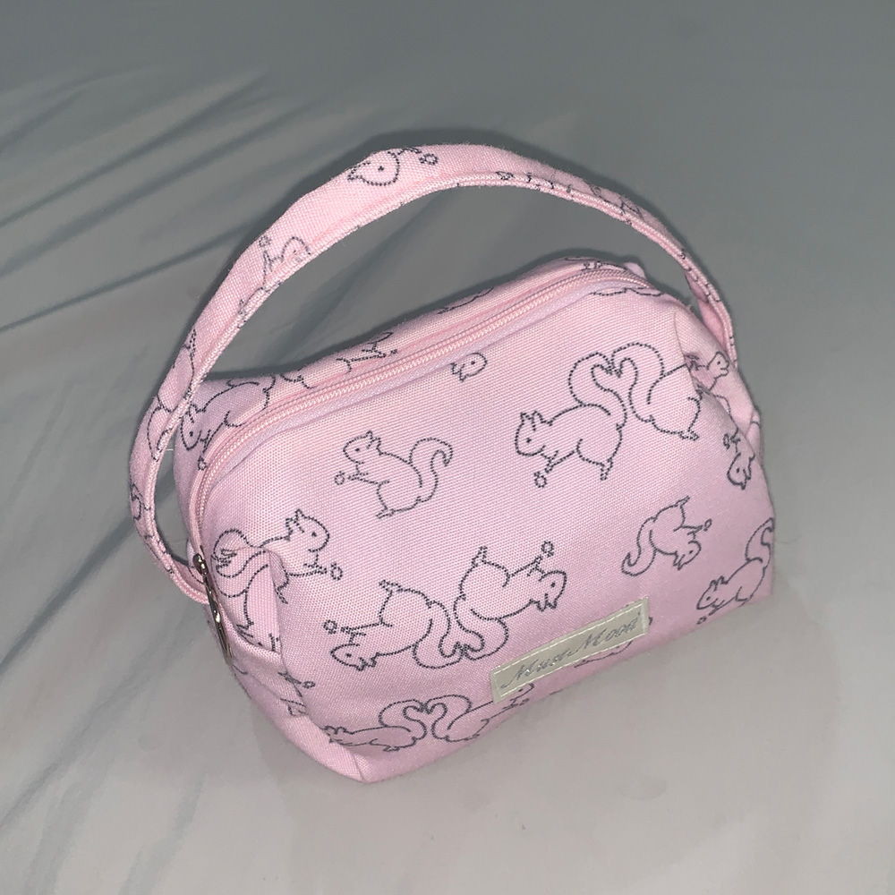 뮤즈무드 dotori square hand pouch bag (핸드파우치백) - 위시버킷