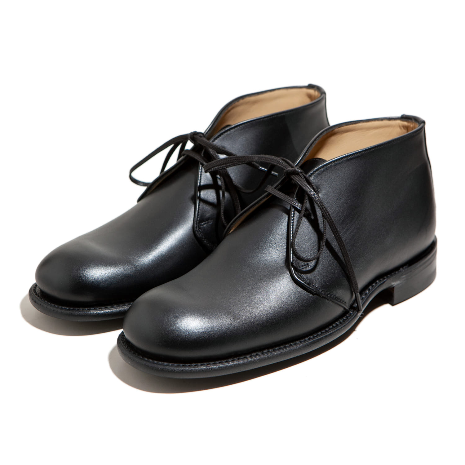 팔러 Black Waxy Leather BGS Chukka Boot - 위시버킷