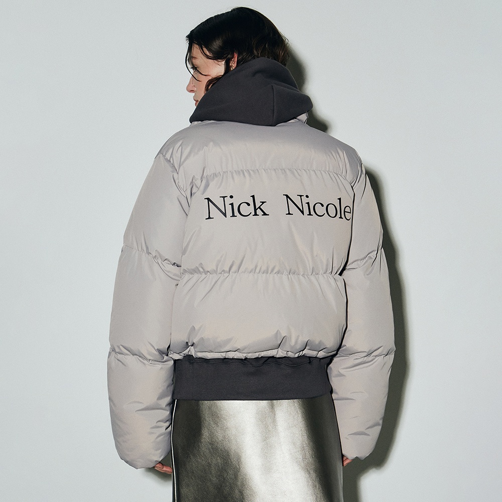 닉앤니콜 NICOLE VOLUME PUFFER SHORT PADDING_GRAY - 위시버킷