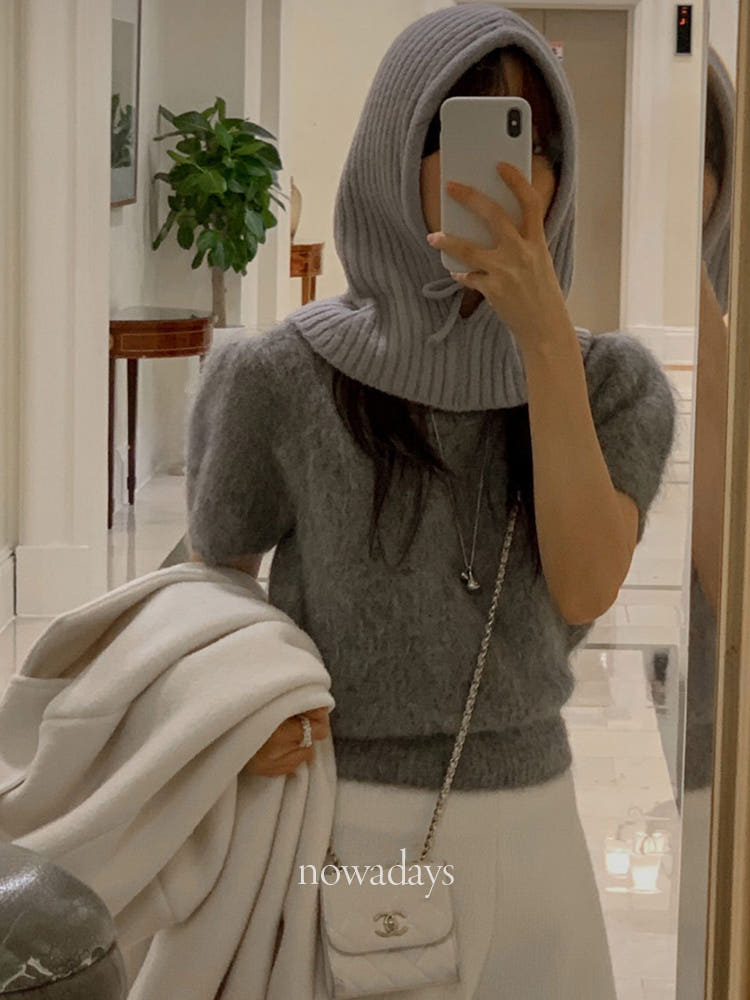 미엘 miel 미엘 로안 팬츠 울 숏 윈터 반바지 (2col) - 위시버킷