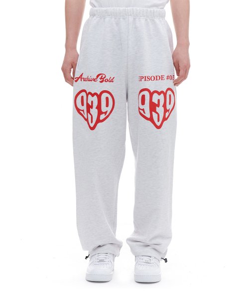 아카이브 볼드 939 TYPE H SWEAT PANTS (LIGHT GRAY) - 위시버킷