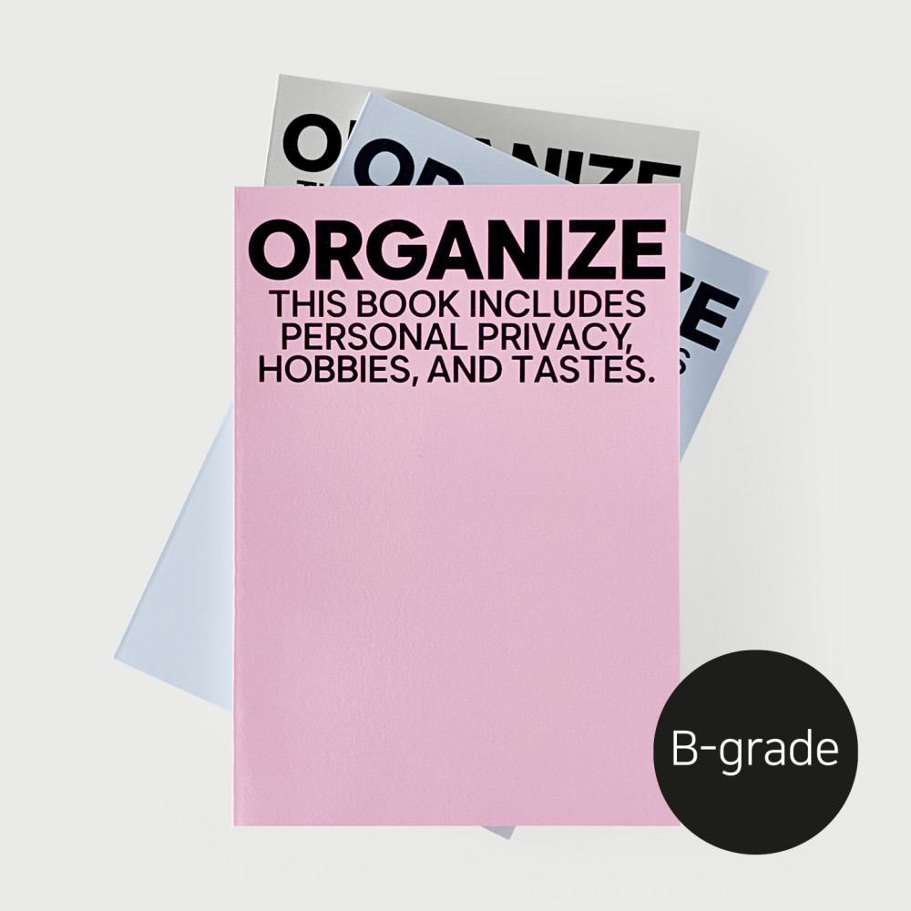 OAB (B-grade) organize diary 만년 위클리 먼슬리 하프 6개월 다이어리 핑크 블루 - 위시버킷
