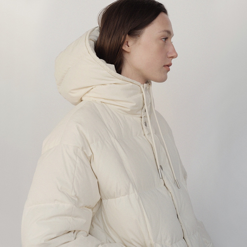 르닐 Dunne Half Padding Jumper (Cream) - 위시버킷