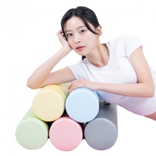 핏분 EVA 폼롤러 45cm 크림옐로우 - 위시버킷