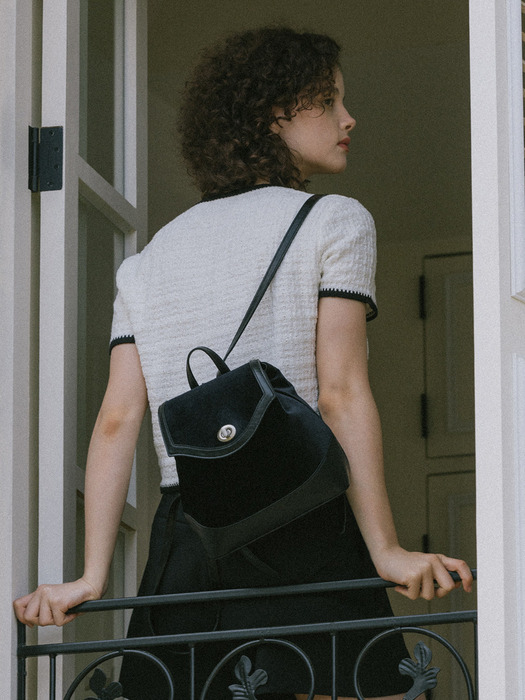 오브히 미뇽 백팩 Mignon Backpack - 벨벳 블랙 - 위시버킷